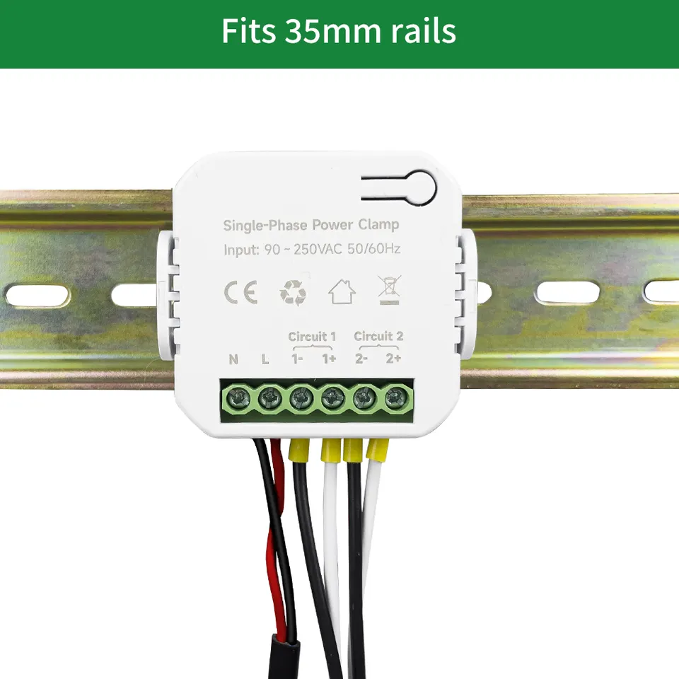 Smart Life Tuya WIFI 2CH Mini Power Energy Monitor Clamp Meter 240V 80 ...